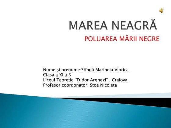 Ecosistemul Marii Negre | PPT