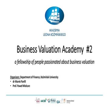 Marek Panfil Chartered Business Valuator | PPTX