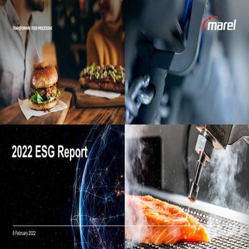 Marel 2022 ESG Report | PDF