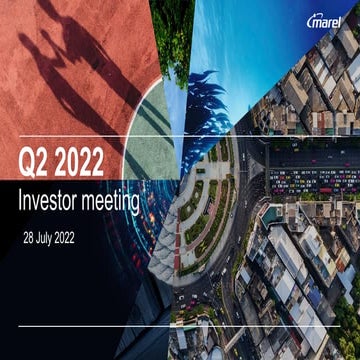 Marel Q2 2024 Investor Presentation from July 24, 2024 | PDF