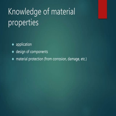 Properties of material | PPTX
