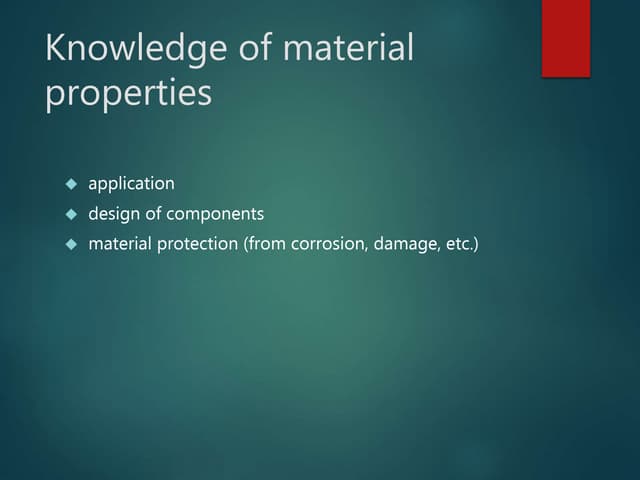 Properties of material | PPTX