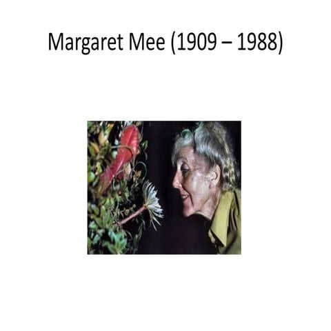 Margaret mee 100 anos de vida e obra | PPTX