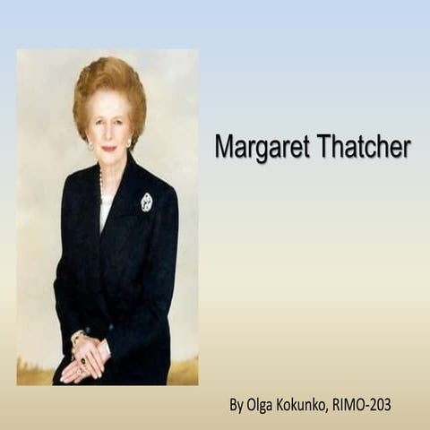 Margaret thatcher | PPTX