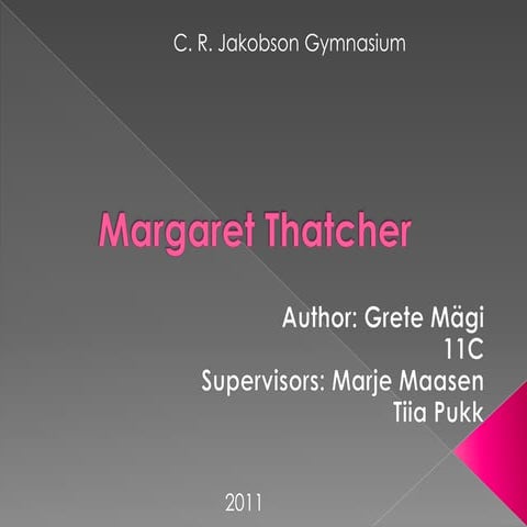 Margaret Thatcher | PPTX
