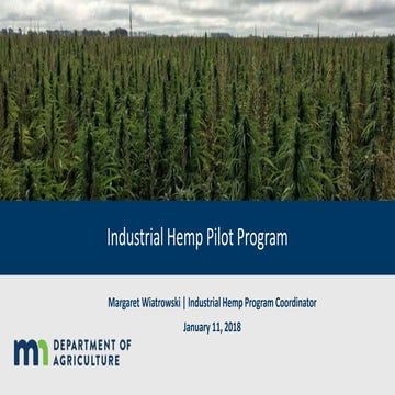 Industrial Hemp Pilot Project | PPTX