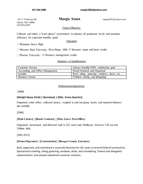 Lynn Smith Resume 1(1) | PDF