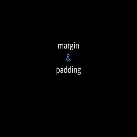 Margin&Padding | PPT