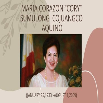 Philippine history, who is MARIA-CORAZON.pptx