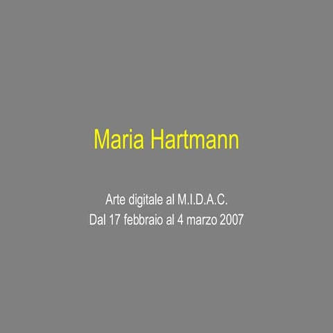 Maria Hartmann | PPT