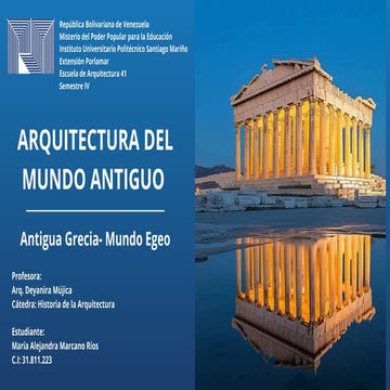 Arquitectura del Mundo Antiguo: Antigua Grecia y Antiguo Egeo ...