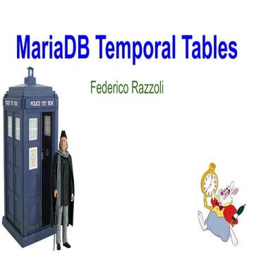 Mariadb Temporal Tables Ppt