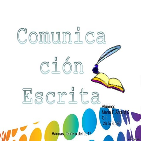 La Comunicación escrita | PPTX
