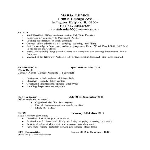 Maria lemke resume | DOCX