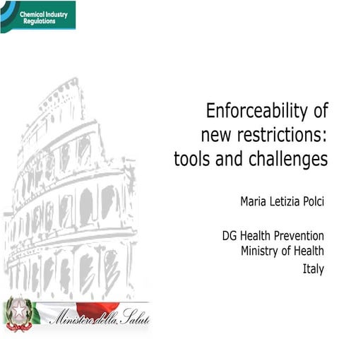 REACH - Enforceability of new restrictions | PPT