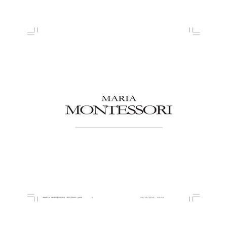 Maria Montessori | PDF
