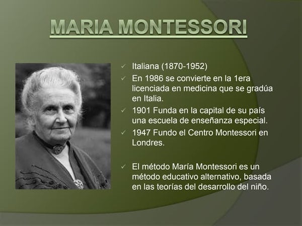 María Montessori