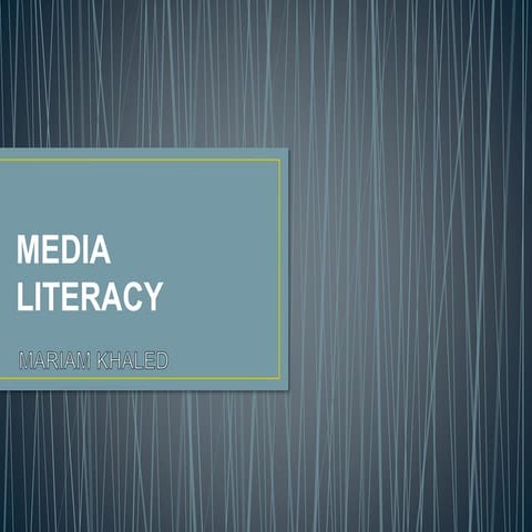 media literacy | PPTX