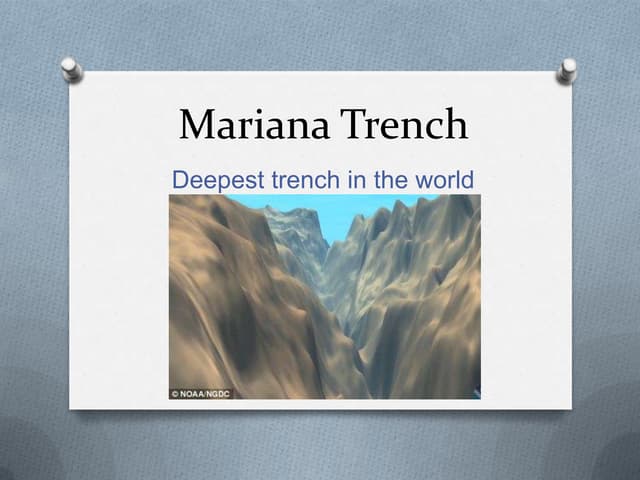 The mariana trench | PPTX