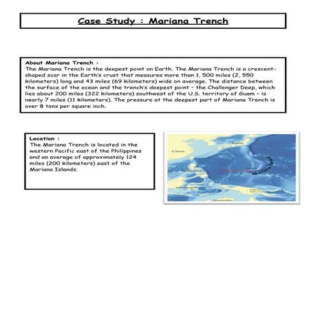 Mariana trench | DOCX