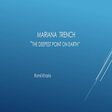 Mariana trench | PPTX