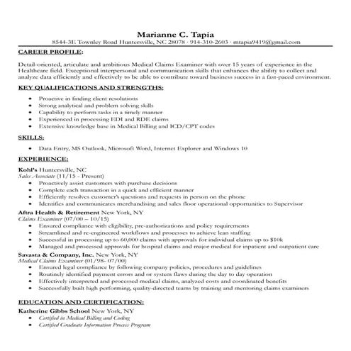 Marianne c. tapia professional resume (1) | PDF