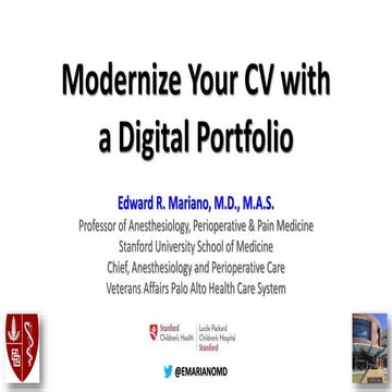 Modernize Your CV with a Digital Portfolio | PPTX