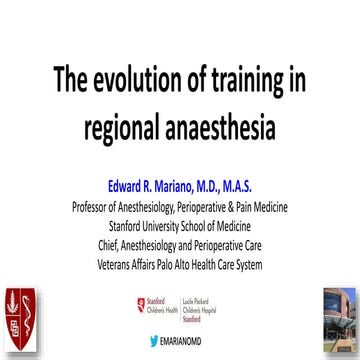 The Evolution of Training in Regional Anaesthesia | PPTX ...
