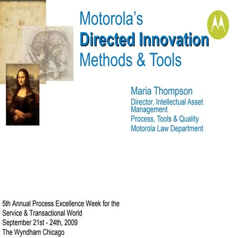 Motorola\'s Directed Innovation Process: Leveraging Multiple Creativity ...