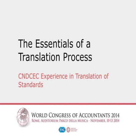The Essentials of a Translation Process | PPT