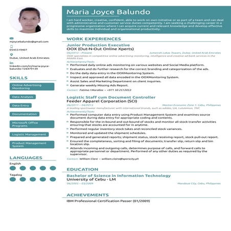 Maria's resume | PDF