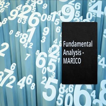 Marico company financial analysis and information | PPT