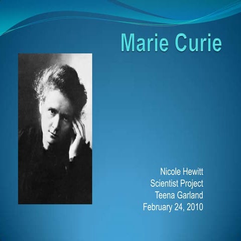 Marie curie | PPT