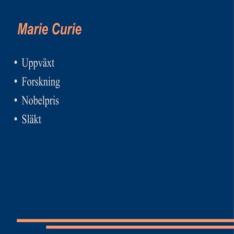 Marie curie | PPT