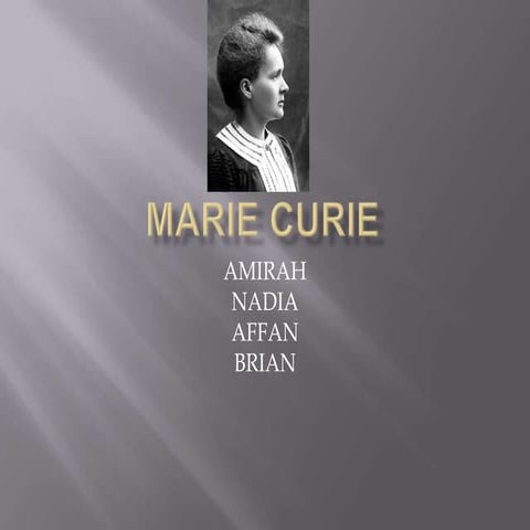 Marie curie | PPTX