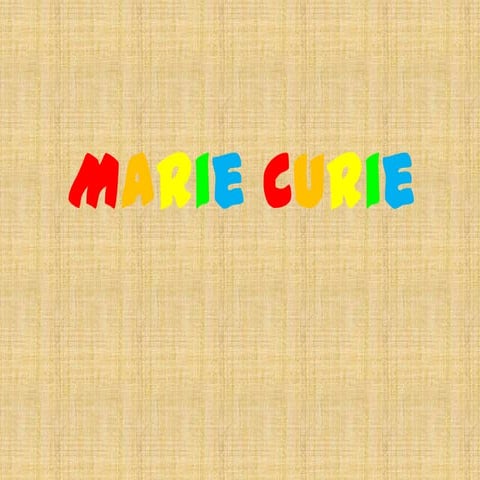 Marie curie | PPT
