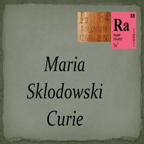 Marie curie | PPT