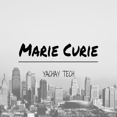 Marie curie | PPT