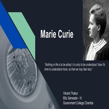 Marie curie | PPT