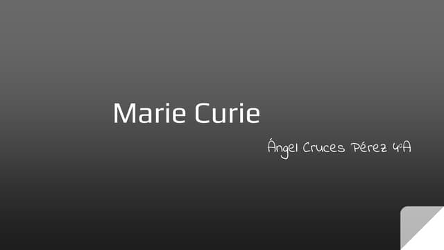 Marie Curie | PPTX