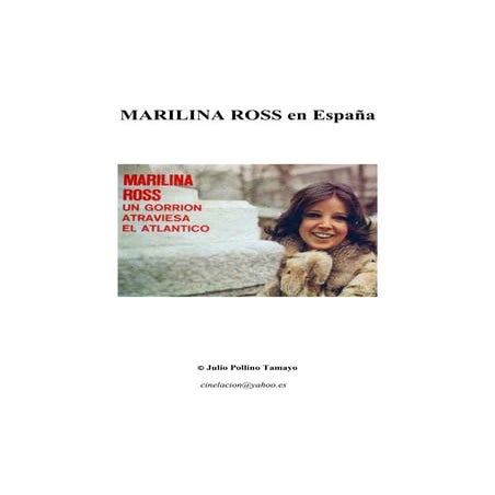 MARILINA ROSS EN ESPAÑA (Dossier música) | PDF