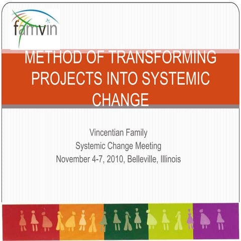 Method of Transforming Projects Into Systemic Change | PPT