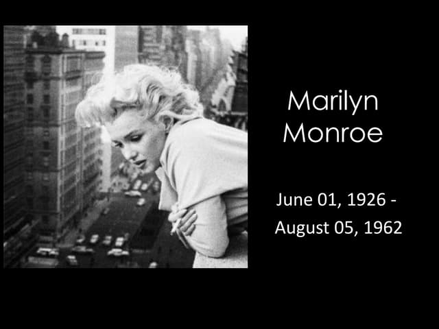 Marilyn Monroe by Joel & Marcos | PPTX