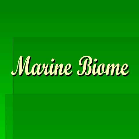 Marine biome | PPT
