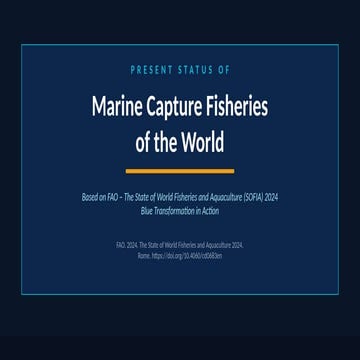 Global Marine Capture Fisheries: Status, Trends, and Sustainability ...