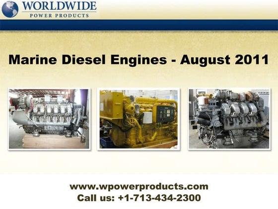 Caterpillar, Cummins and Multiquip Diesel Generators - March 2012 | PPT