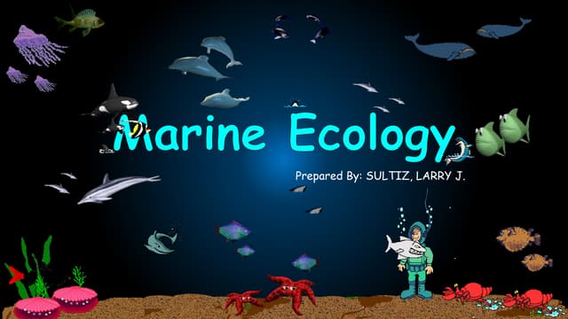 zonations of sea and ecological classification of marine biota | PPTX