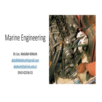 marine engineering course for yatch engines | PPTX