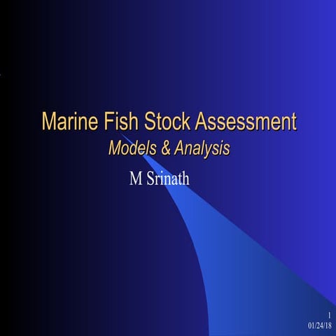 Marine fish stock assessment_models | PPT