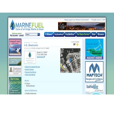 Marine Fuel Marina Page | PPT